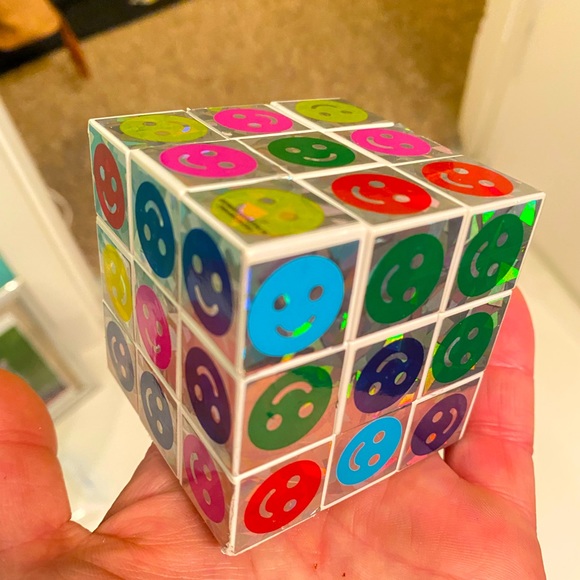 Toys | Rubiks Style Puzzle Cube Twist Toy Game Smiley Faces 2 12 Inches ...